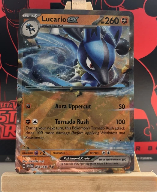 POKÉMON TCG LUCARIO EX Prismatic Evolutions Card 051/131 £3.84 - PicClick UK