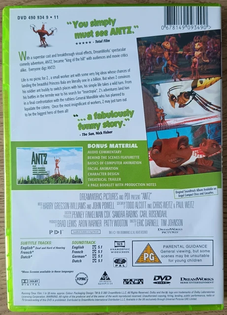 ANTZ ( 1998, DVD ) £2.13 - PicClick UK