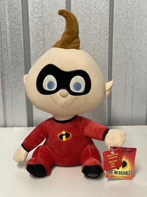 DISNEY STORE PIXAR Incredibles 13" Talking Baby Jack Jack Plush Cuddly ...