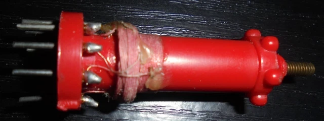 DENCO MAXI Q Radio Coil ~ Red Transistor Range ~ 2T ~ Plug In ~ Noval £ ...