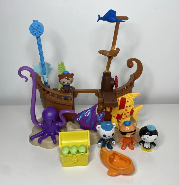 OCTONAUTS KWAZII'S SHIPWRECK Pirate Ship with 4 Figures and Sea ...