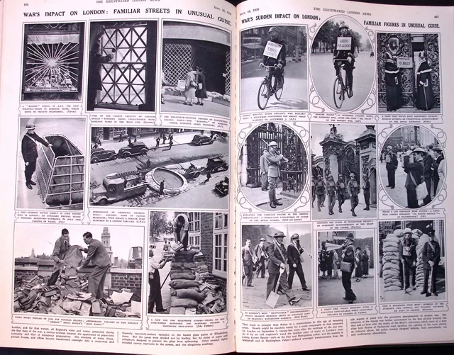 LONDON NEWS SEP- Dec 1939 Start of WW2 Has Over 500 Pages Bound ...