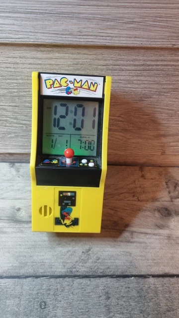 PAC-MAN ARCADE MACHINE digital Alarm clock Battery Operated £9.95 ...