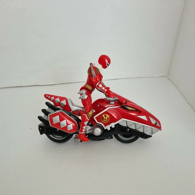 POWER RANGERS DINO Thunder Red Raptor Motor Cycle & Figure £14.25 ...