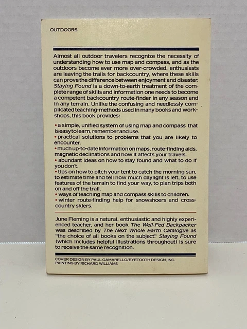 STAYING FOUND THE Complete Map & Compass Handbook by June Fleming (PB ...