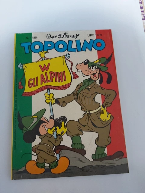 TOPOLINO LIBRETTO N.1485,MAGGIO 1984,W Gli Alpini,57 Adunata Nazionale ...