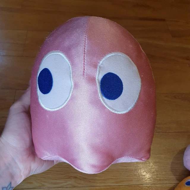 BANDAI NAMCO MS. Pac Man Clyde Orange Ghost Plush Stuffed Toy Pink ...