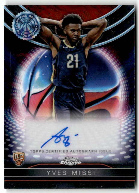 2025 TOPPS NBA Chrome No. TCRA-YM Yves Missi Rookie Auto £14.30 ...