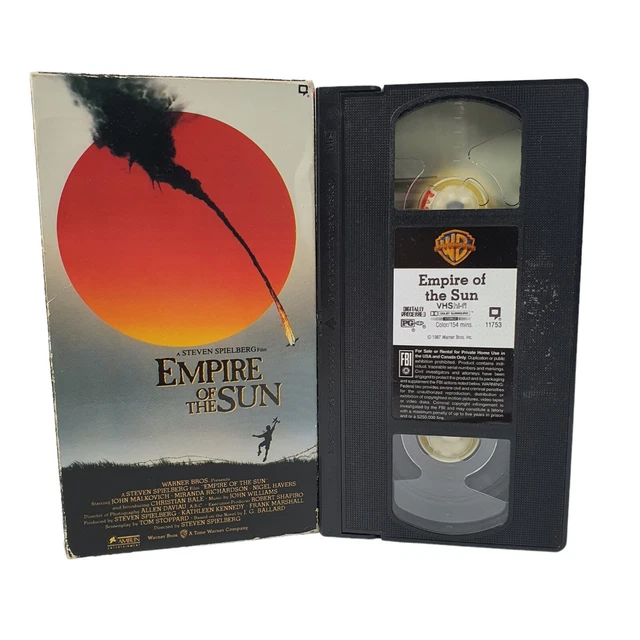 EMPIRE OF THE Sun VHS Movie Steven Spielberg John Malkovich 1987 Film ...