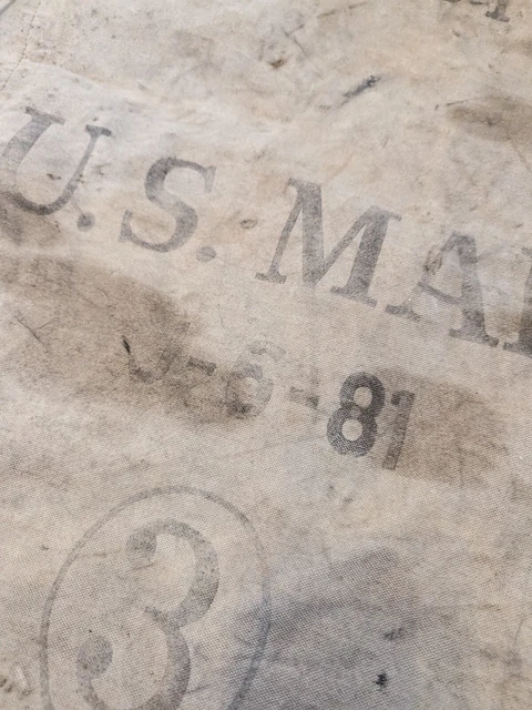 DOMESTIC US MAIL USPS Heavy Canvas Bag #3 Duffle Bag Mailman Postal J-6 ...