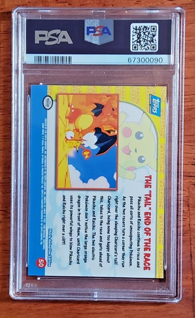1999 TOPPS POKEMON Movie Charizard #50 The Tail End of the Race Holo ...