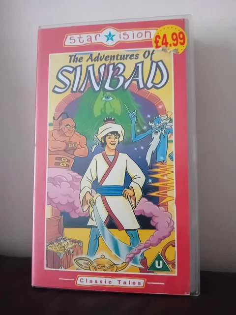 THE ADVENTURES OF Sinbad (1972) VHS Video Entertainment UK EUKV 2026 Starvision £1.95 - PicClick UK