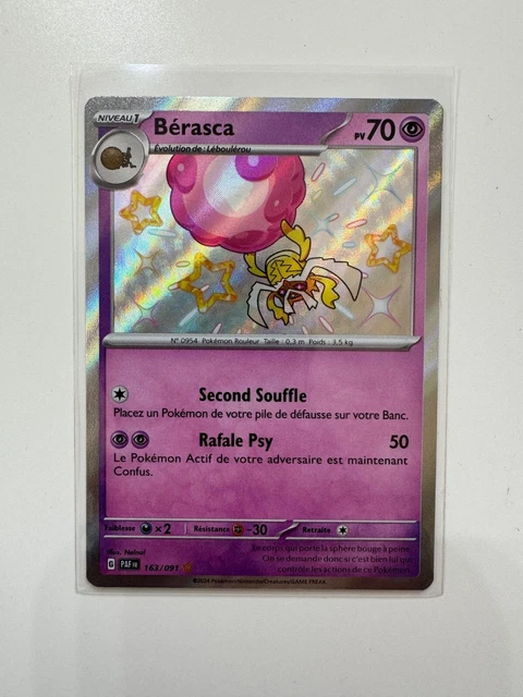 CARTE POKÉMON SHINY Bérasca 163/091 - Destinées de Paldea - EV4.5 - FR ...