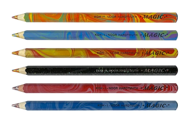 KOH-I-NOOR MAGIC PENCIL 3405 Jumbo Multicolored Tri Tone Crayon £4.95 ...
