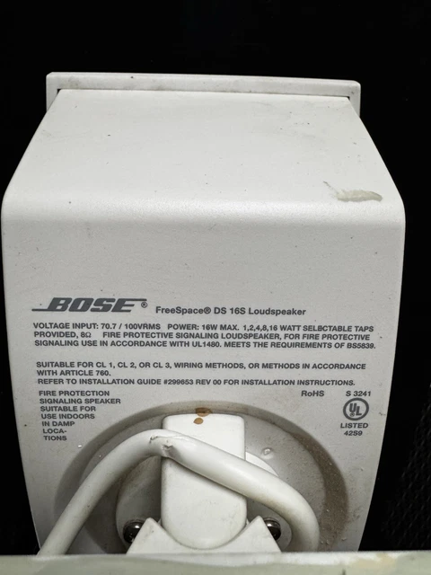 BOSE FREESPACE DS 16S high-performance Loudspeaker 70/100V WHITE (8 Speakers) £156.72 - PicClick UK