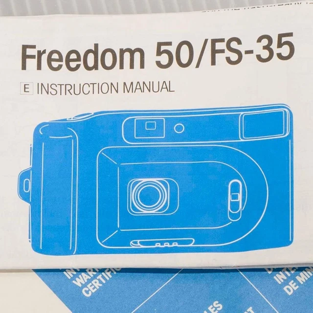 MINOLTA 50/FS-35 CAMERA Manual £23.35 - PicClick UK
