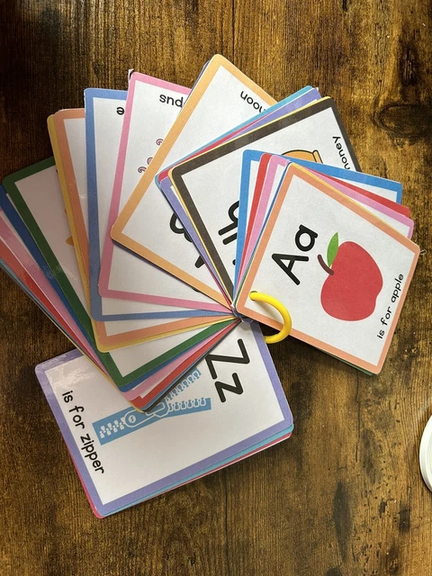 ALPHABET FLASH CARDS A-Z Kids Toddlers Preschool Early Learning ...