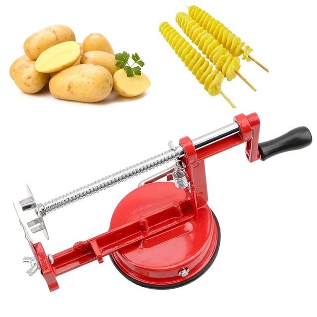 MANUAL TWISTED POTATO Slicer Spiral French Fry Cutter Tornado Curly Fry ...