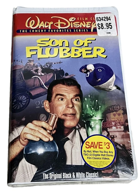 SON OF FLUBBER Walt Disney VHS Fred MacMurray Comedy Factory Sealed ...