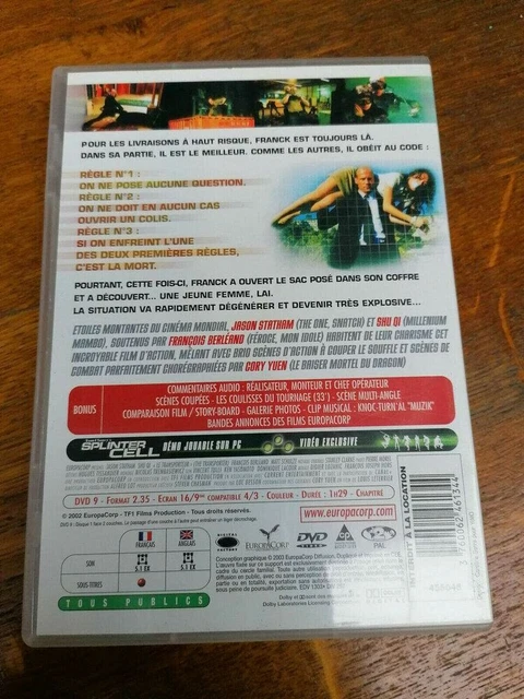 LE TRANSPORTEUR (JASON Statham Shu Qi)/ DVD simple EUR 2,50 - PicClick FR
