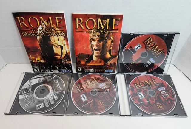 ROME TOTAL WAR & Rome Total War Barbarian Invasion Sega (PC, DVD-ROM ...