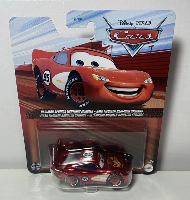 DISNEY PIXAR CARS RADIATOR SPRINGS LIGHTNING MCQUEEN Diecast Red ...