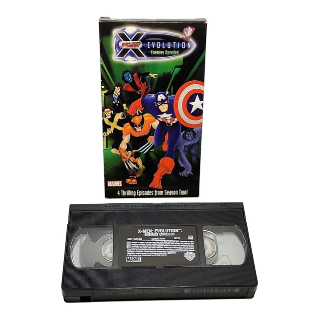 X-MEN EVOLUTION ENEMIES Unveiled VHS Tape 2004 Hard To Find Marvel WB ...