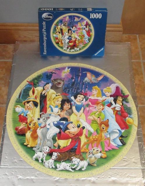 RARE WONDERFUL WORLD of Disney Circular 1000 Piece Jigsaw Puzzle by ...