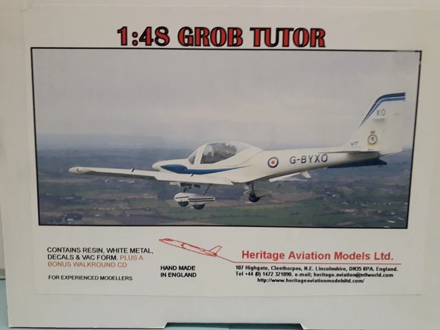 HERITAGE AVIATION GROB Tutor 1/48 scale Resin model kit £48.00 ...