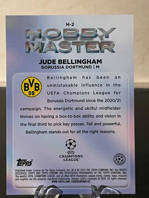JUDE BELLINGHAM HOBBY Master Short Print Borussia Dortmund 2022-23 ...