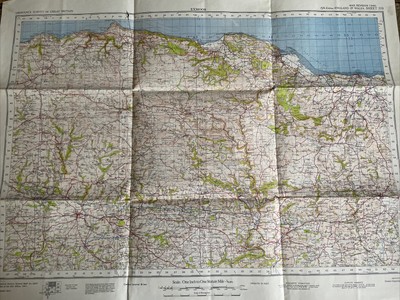MAP OF EXMOOR WW2 WAR REVISION 1940 Ordnance Survey SHEET 119 £4.95 ...