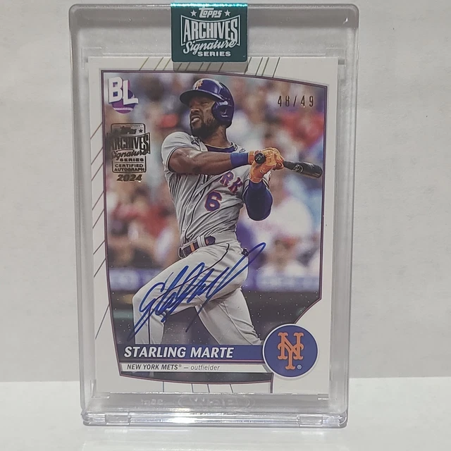 2024 TOPPS ARCHIVES Starling Marte AUTO 48/49 - Mets EUR 22,47 ...