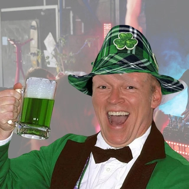 SHAMROCK DECORATION HAT Stage Performances Hat Festives Green ...