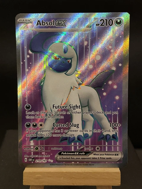POKEMON CARD ABSOL EX 214/197 Full Art Ultra Rare Obsidian Flames NM $7 ...