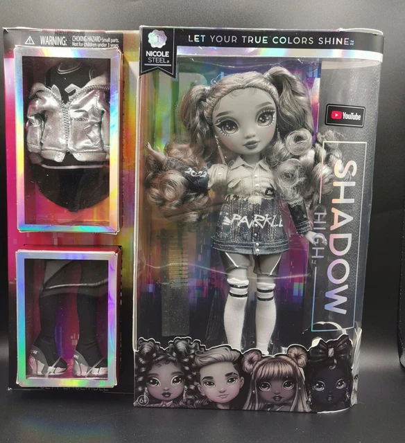 RAINBOW HIGH SHADOW High Nicole Steel Fashion Doll, Mode Puppen Neu Ovp ...