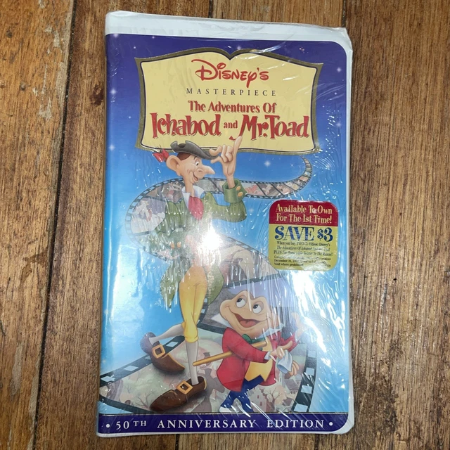 THE ADVENTURES OF Ichabod And Mr. Toad (Vhs, 1999) Disney Masterpiece ...