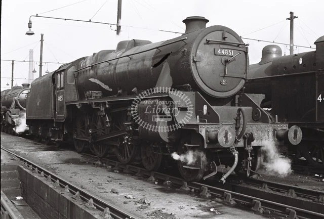 PHOTO BR British Railways Steam locomotive 44851 Stanier LMS Trafford ...