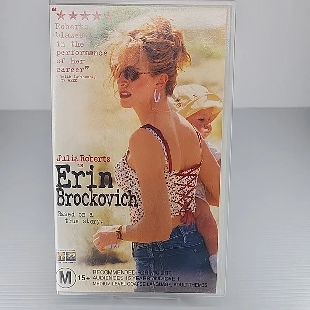 VHS MOVIE ERIN Brockovich (2000) Julia Roberts Albert Finney family ...