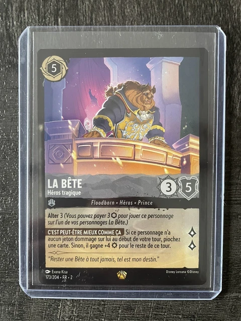 CARTE DISNEY LORCANA Chapitre 2 La Bête Légendaire 173/204 FR EUR 18,00 - PicClick FR