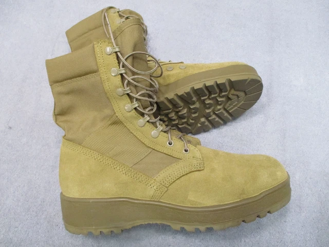 ROCKY ARMY HOT Weather Combat Boots AR 670-1 Compliant Size 13R Coyote ...
