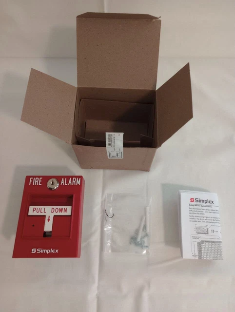 (BRAND NEW) SIMPLEX 4099-9004 Fire Alarm Pull Station *NO KEY* $33.00 ...