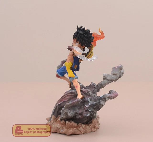 ANIME ONE PIECE Monkey D Luffy Gear 2nd Fire Fist Action Figure Statue ...