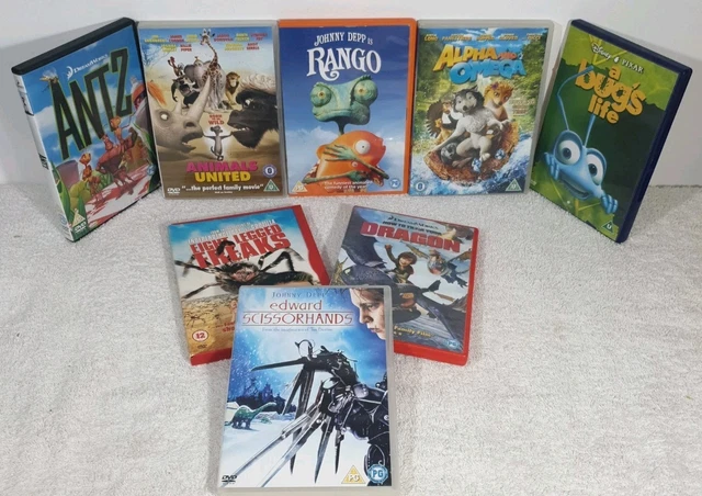 DISNEY KIDS/CHILDREN'S/FAMILY 8X DVD Bundle Lot:Bugs Life,Antz,Rango ...