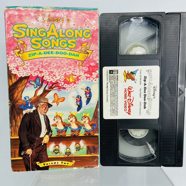 DISNEY’S SING-ALONG SONGS VHS Zip-a-Dee-Doo-Dah Volume Two Song of the ...
