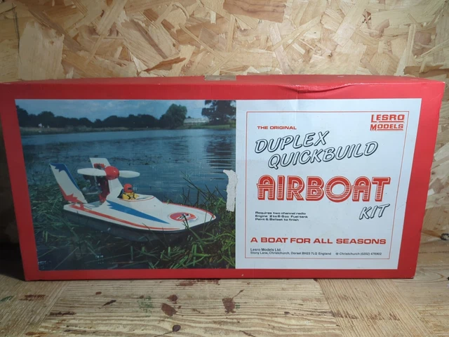 VINTAGE LESRO MODELS Duplex Quick build Airboat Kit Air Boat £67.80 ...