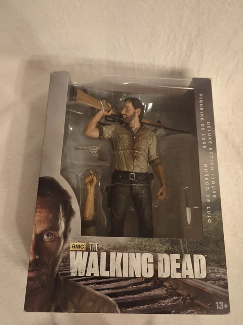 MCFARLANE TOYS AMC The Walking Dead Rick Grimes Deluxe Action Figure 10 ...