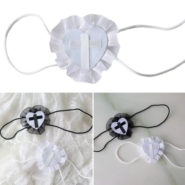 ANIME EYEPATCH CROSS-EMBROIDERY Single Eye Mask Blindfold Cosplay Eye ...