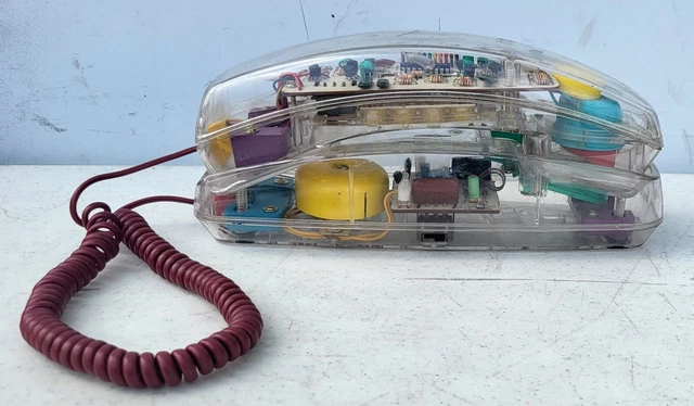 VINTAGE 80/90S CLEAR See Through BellSouth Metrolight Telephone By Fun ...