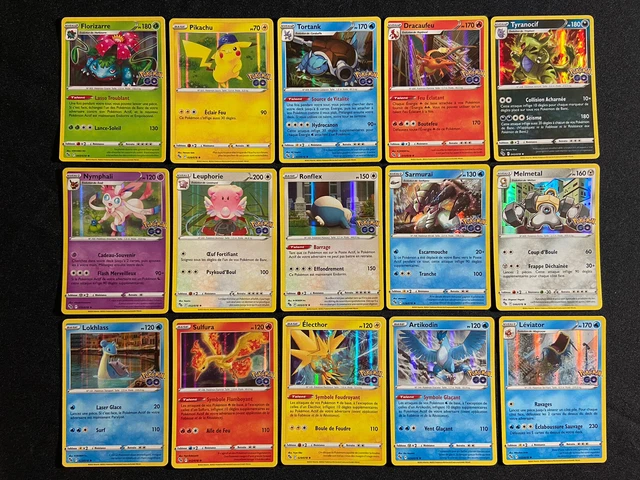 LOT CARTE POKÉMON go Full set Rare Holo 078 Dracaufeu tortank ...