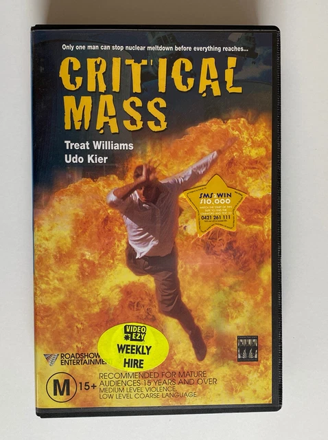 CRITICAL MASS [VHS] Roadshow Video Big Box Ex-Rental Tape 2001 Udo Kier ...